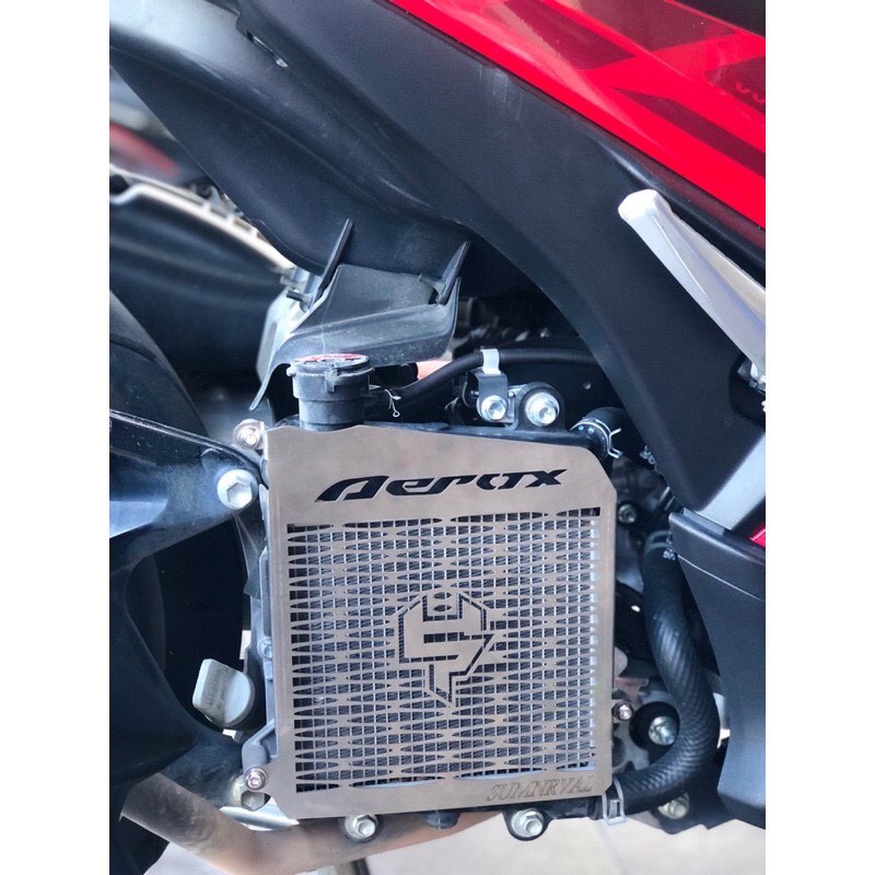 Radiator cover stainless steel yamaha aerox/nvx, Motorcycles ...