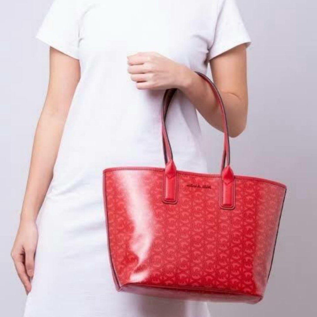 Ready supp Michael Kors Jodie Medium Tote Flame, Barang Mewah, Tas & Dompet di Carousell