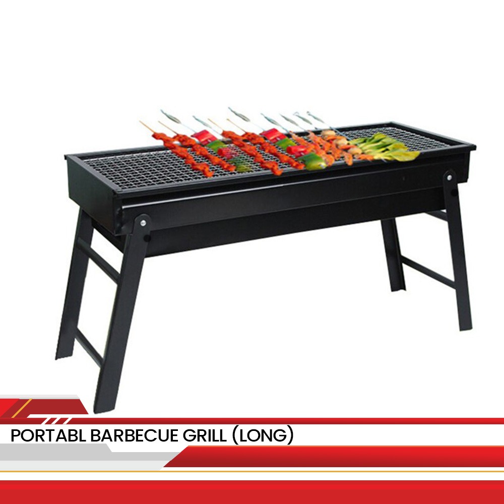 Rectangular BBQ Grill Foldable Outdoor Charcoal Long Grill CB039 YZ-C60 ...