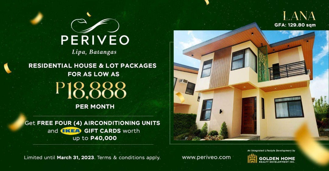 Residential House & Lot Package | PERIVEO Lipa City, Property, For Sale ...