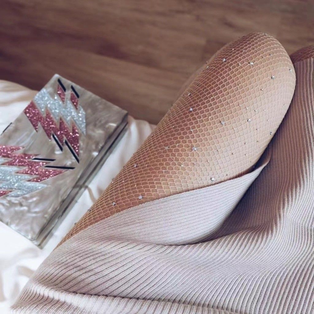 Rhinestone skintone stockings, Women's Fashion, Bottoms, Other Bottoms ...