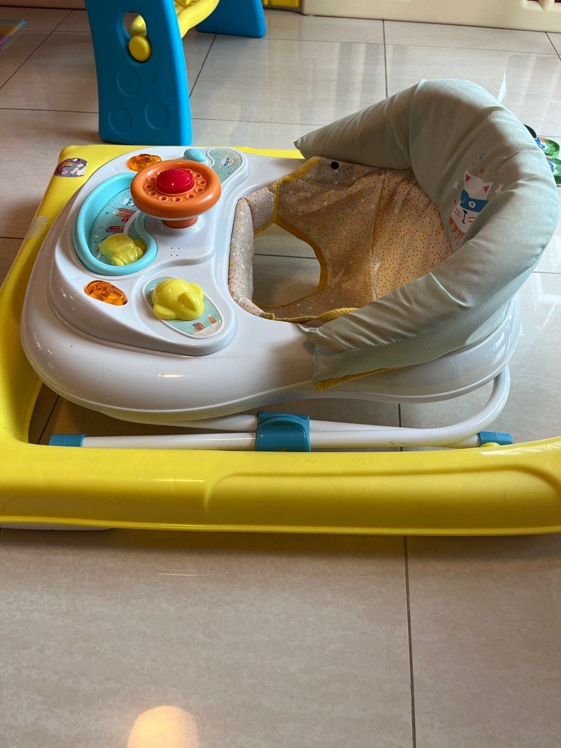Safety first walker with music and eating table, Babies & Kids, Infant ...