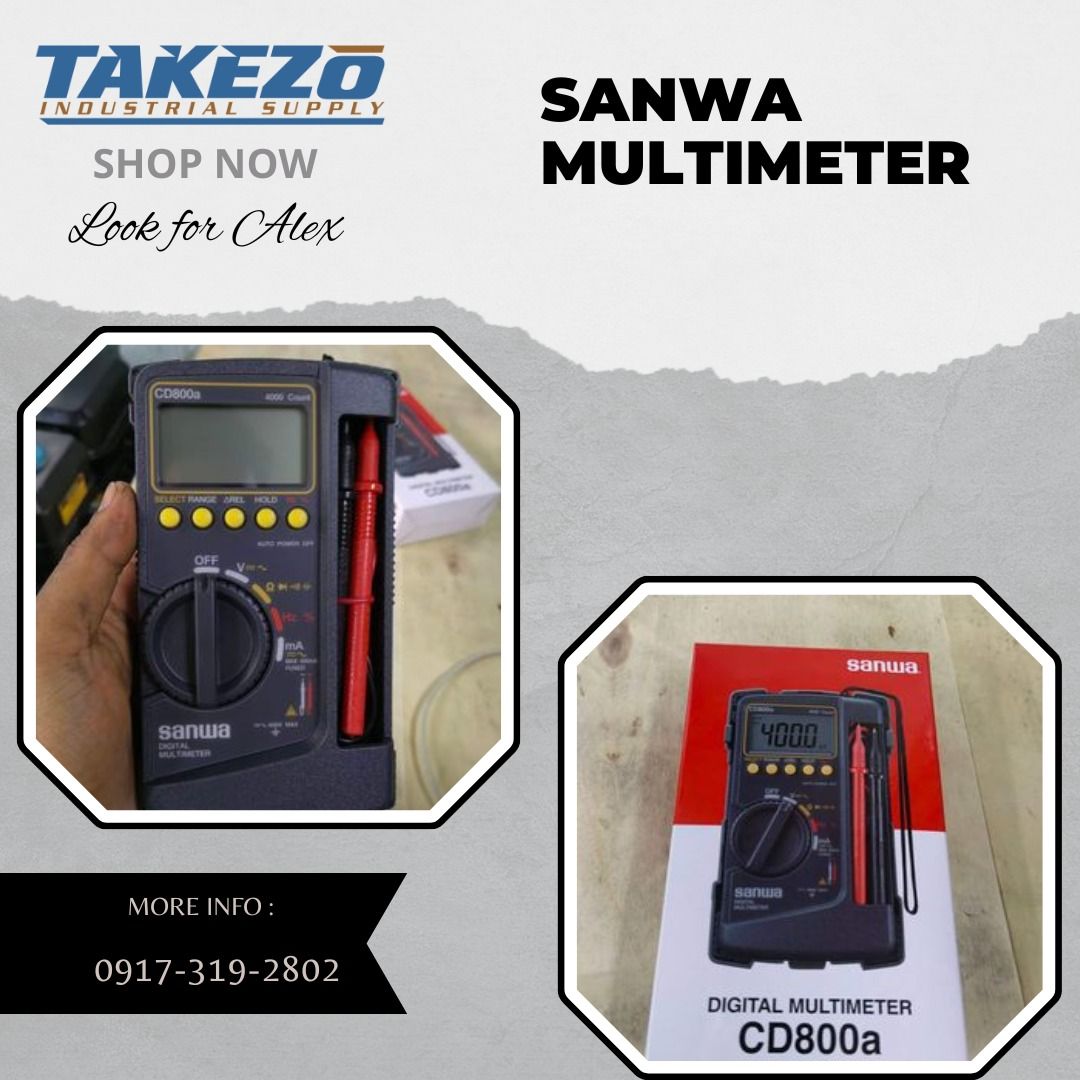 SANWA MULTIMETER, Commercial & Industrial, Construction Tools & Equipment on Carousell