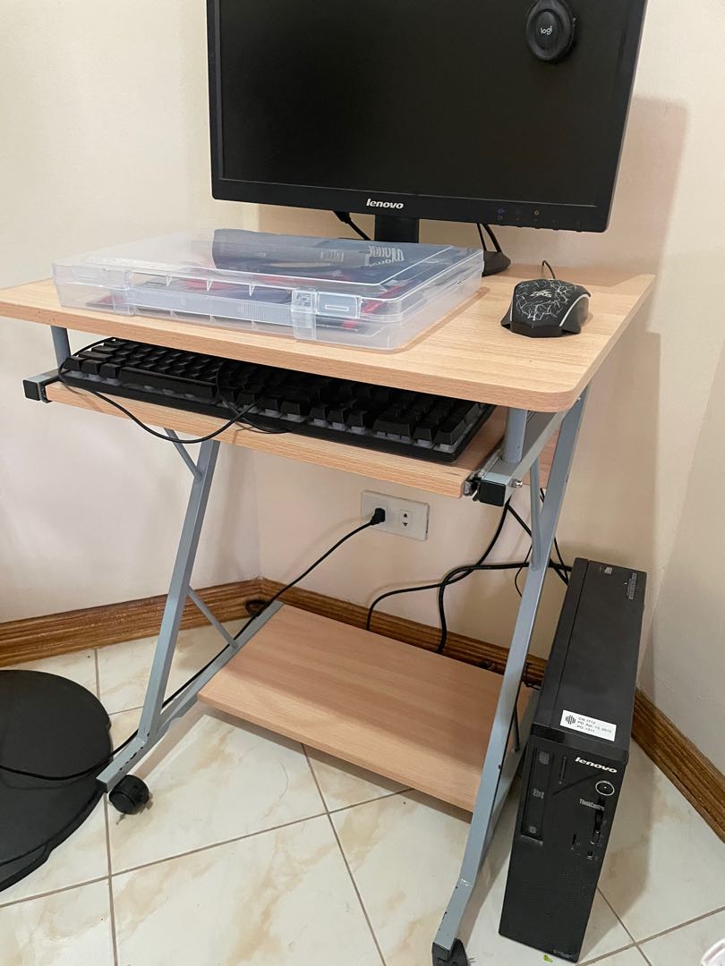 Sanyang computer table, Furniture & Home Living, Furniture, Shelves ...