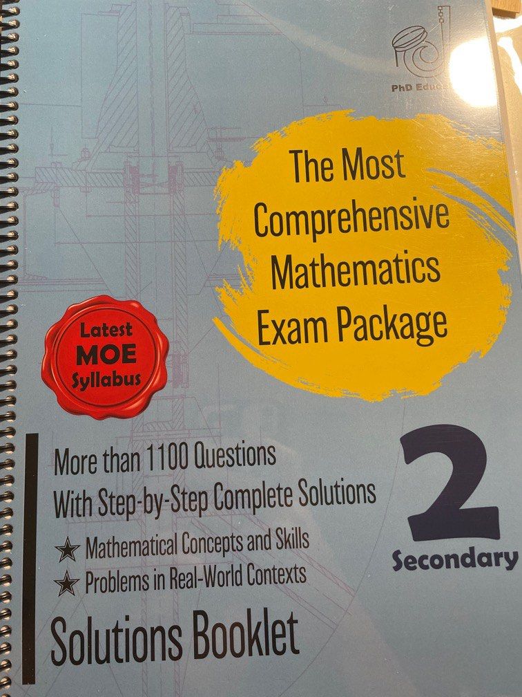 Sec 1 2 Math Practices Booklet (with Answer Booklet), Hobbies & Toys 