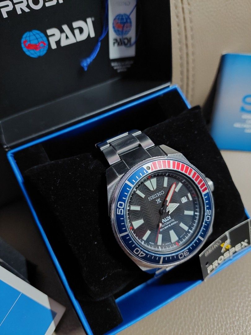Seiko Prospex Pepsi Samurai Japan PADI sbdy011, Luxury, Watches on ...
