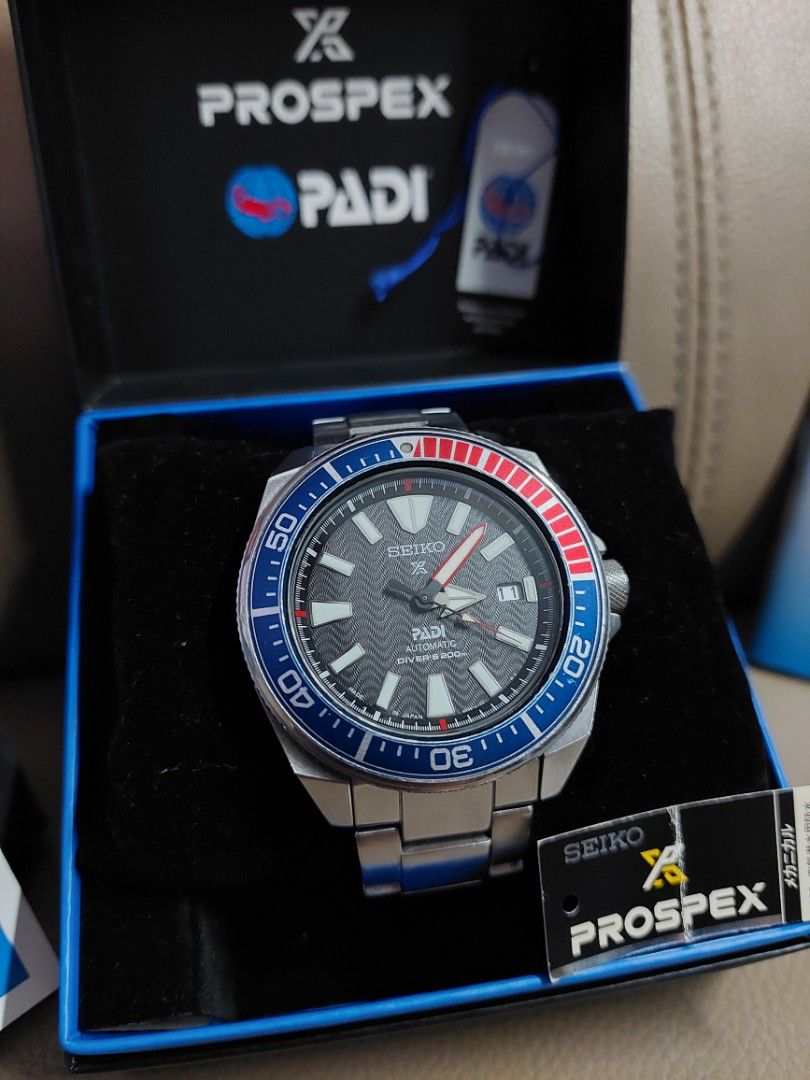 Seiko Prospex Pepsi Samurai Japan PADI sbdy011, Luxury, Watches on ...