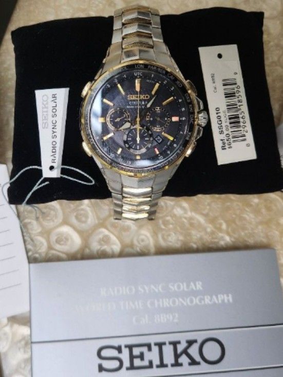 SEIKO Solar watch-Radio controlled World Time Watch, rarely used