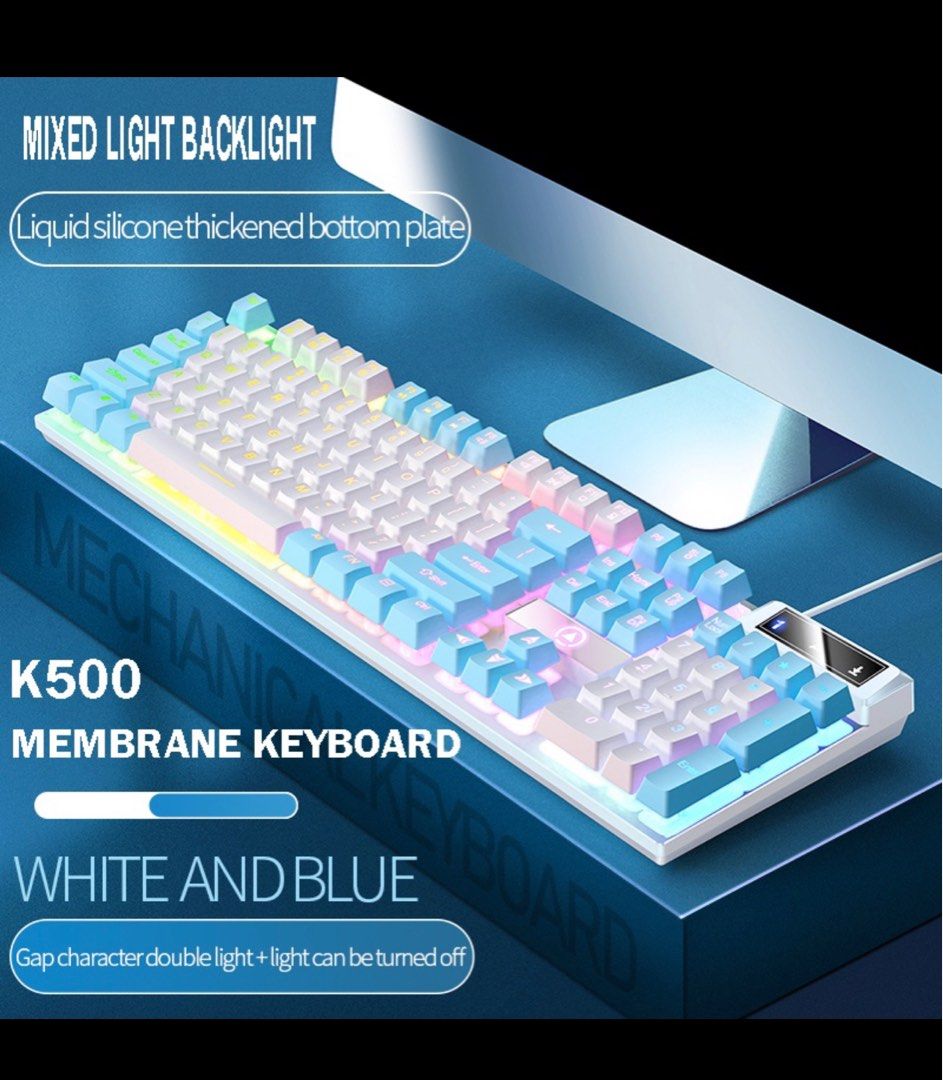 SG Local LED Gaming Keyboard and Mouse Set Mechanical Keyboard with 7 ...