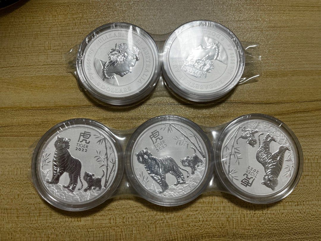 Silver coin 5oz tiger (Series 3), Hobbies & Toys, Memorabilia ...