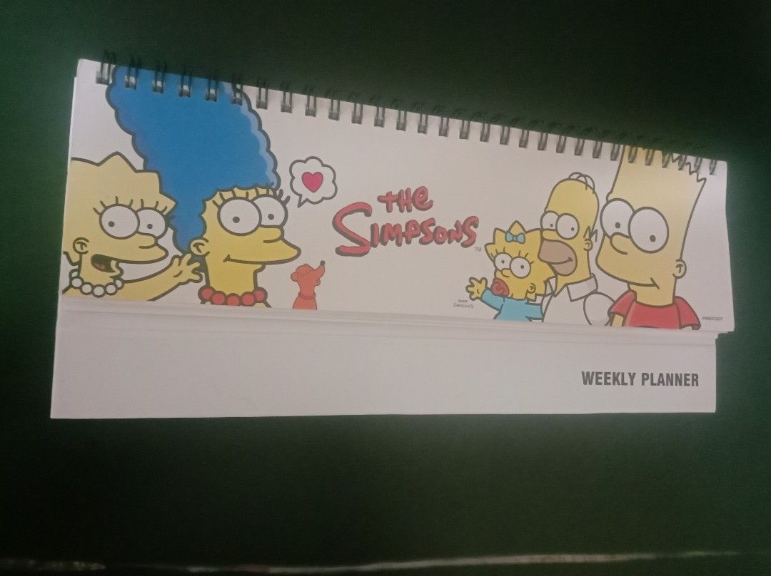 Simpsons weekly planner, Hobbies & Toys, Stationery & Craft, Craft ...