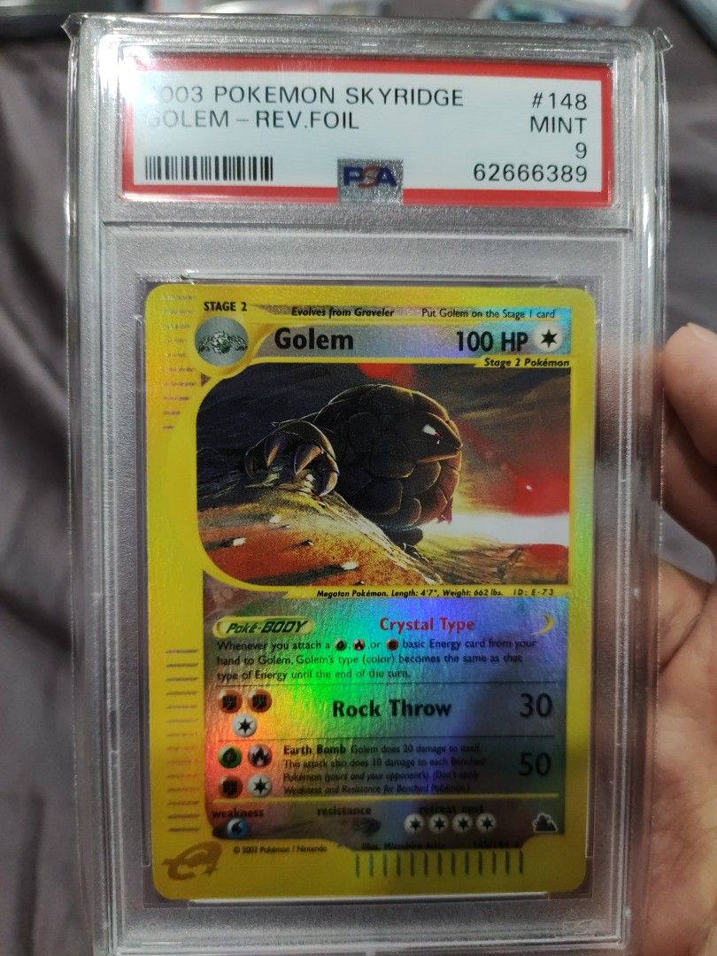 Skyridge Golem Rev Foil PSA 9, Hobbies & Toys, Memorabilia ...