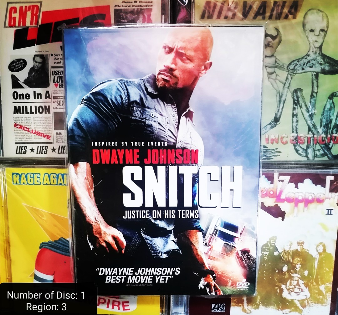 Snitch DVD Movie Original DVD Movies DVDs Movie, Hobbies & Toys, Music ...