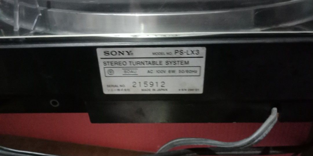 Sony "PS-LX3" Turntable, Audio, Other Audio Equipment on Carousell