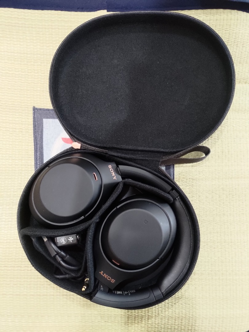 Sony WH-1000XM4 黑色 Black WH 1000XM4, 音響器材, 頭戴式/罩耳式耳機 - Carousell