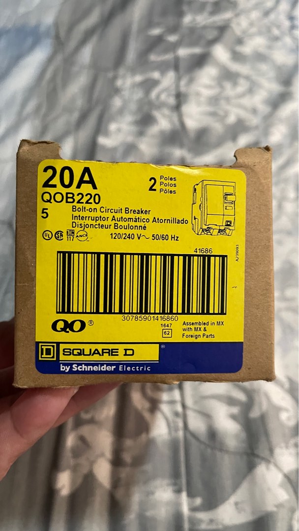 SQUARE D CIRCUIT BRAEKER, TV & Home Appliances, Electrical, Adaptors ...