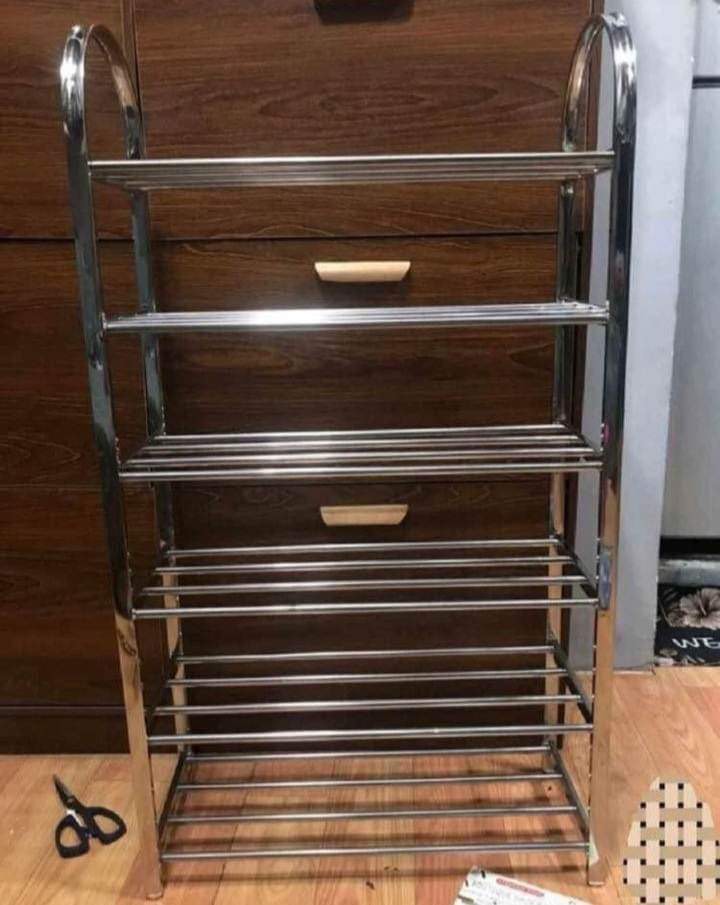 Stainless Shoe Rack, Furniture & Home Living, Furniture, Shelves ...