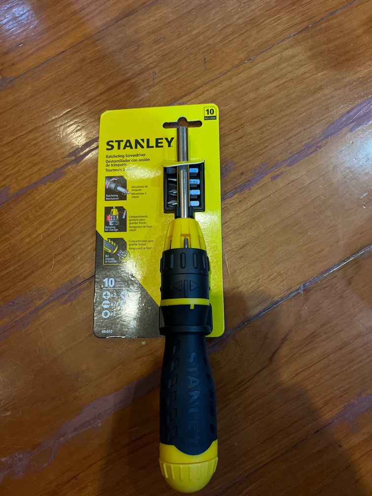 Stanley ratcheting screwdriver, Furniture & Home Living, Home ...