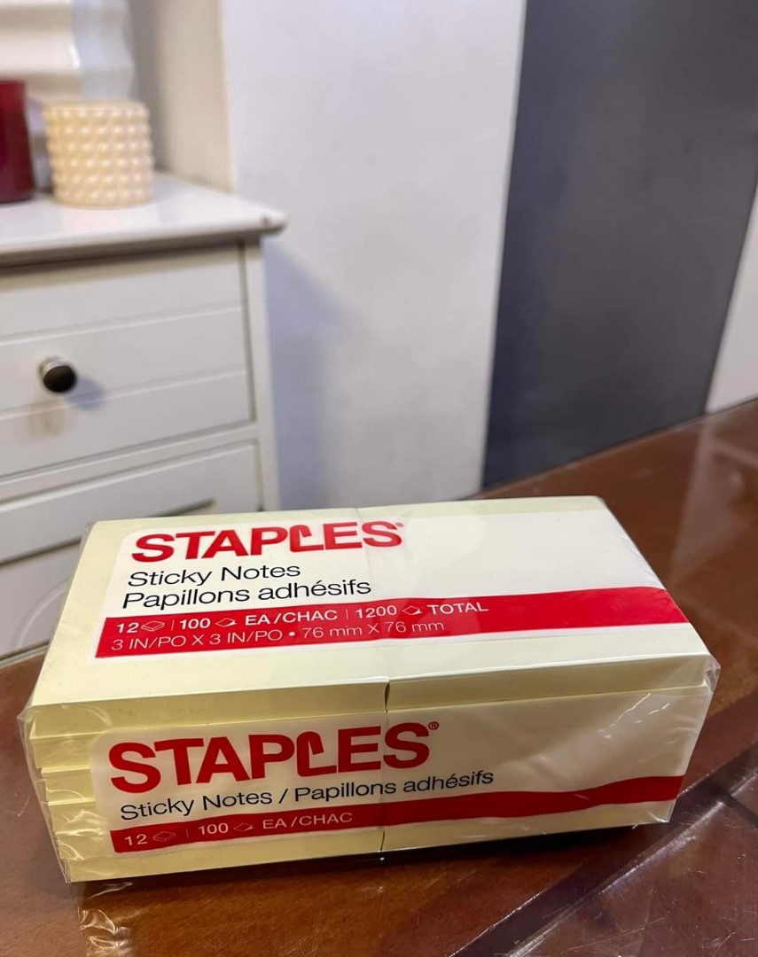 Staples Sticky Notes, Hobbies & Toys, Stationary & Craft, Other ...