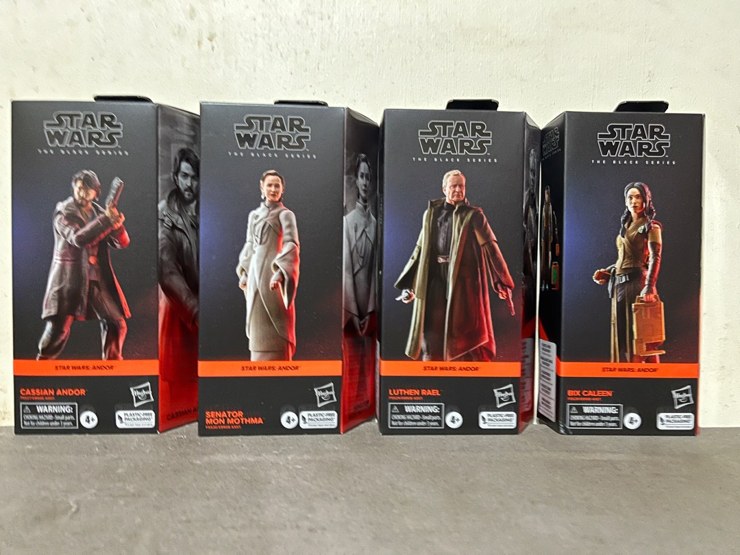 Star Wars Black series Andor set of 4 Bix Caleen Luthen Rael Mon Mothma ...