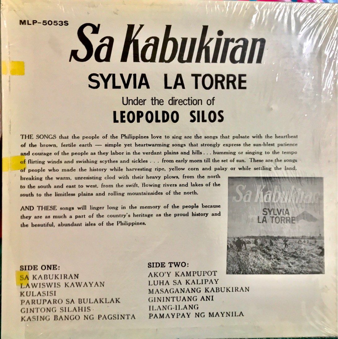 SYLVIA LA TORRE - SA KABUKIRAN LP OPM RARE TAGALOG CLASSICAL RARE ...