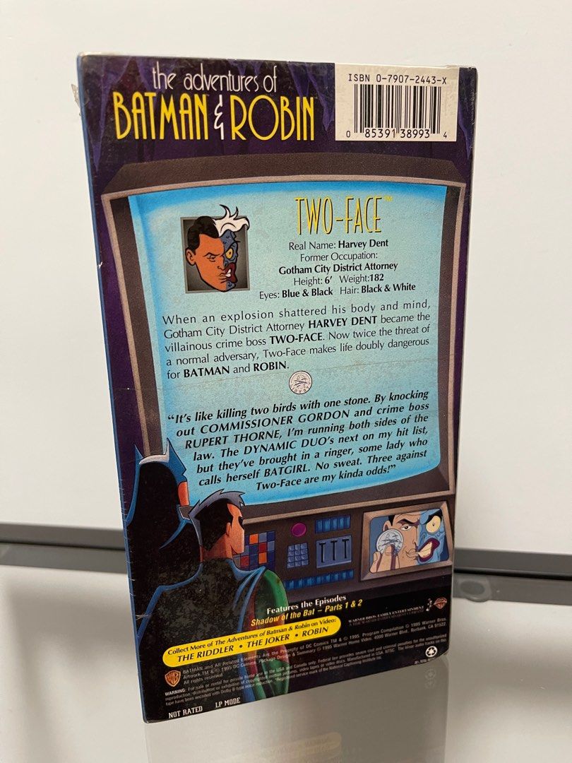 100% Brand New - The Adventures of Batman & Robin - Two-Face (VHS ...