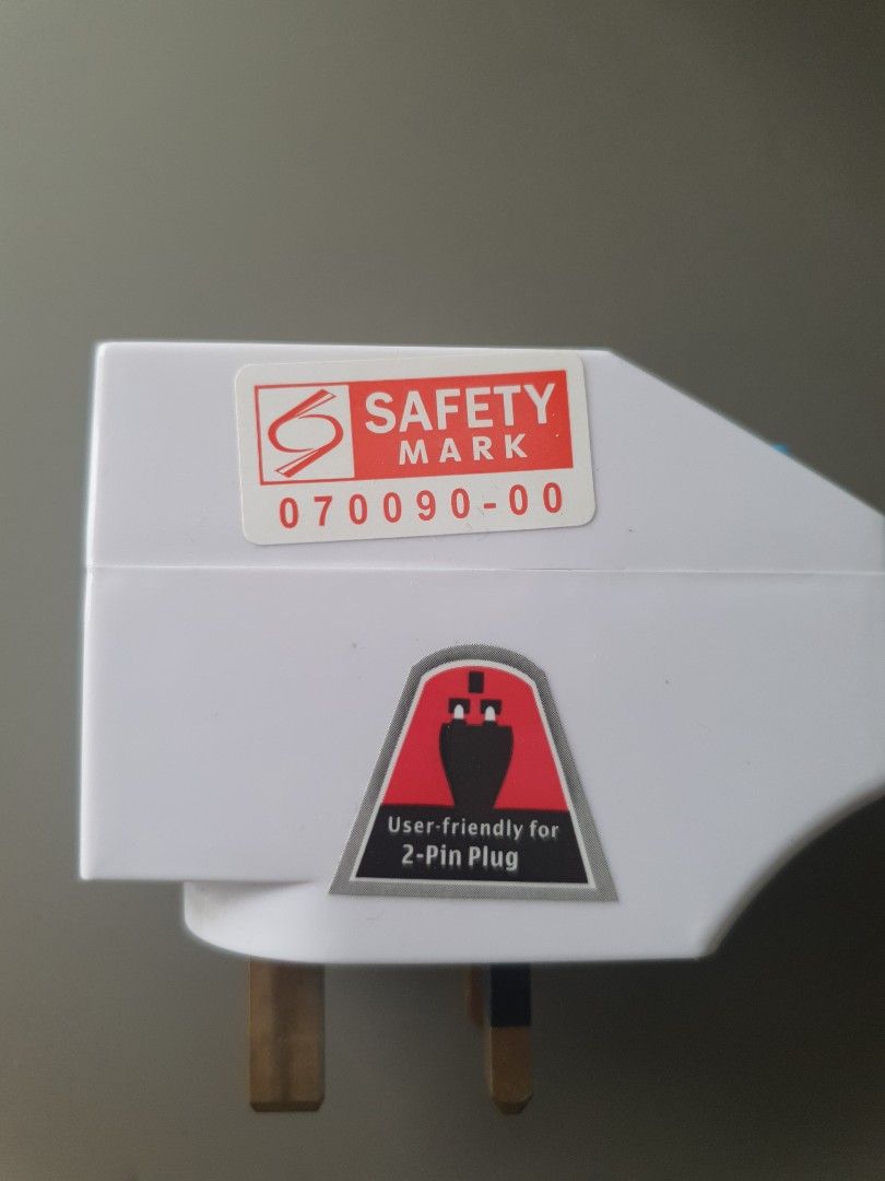 Three-way plug adapter with independent switches, 13 A fuse, TV & Home ...