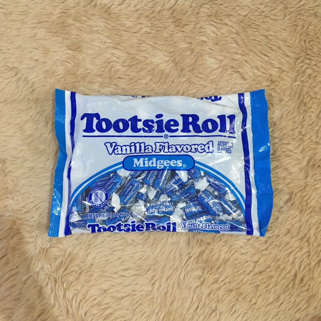 Tootsie Roll Vanilla Flavored Midgees, Food & Drinks, Packaged ...