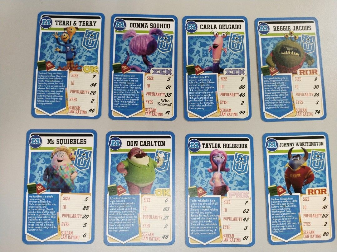 Top Trumps Monsters University - Who's The Scariest?, Hobbies & Toys ...