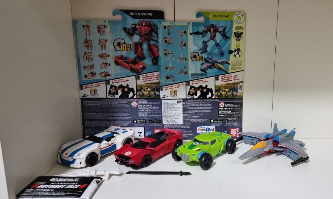 Transformers adventure series tav-23 jazz , sideswipe, toy r us ...