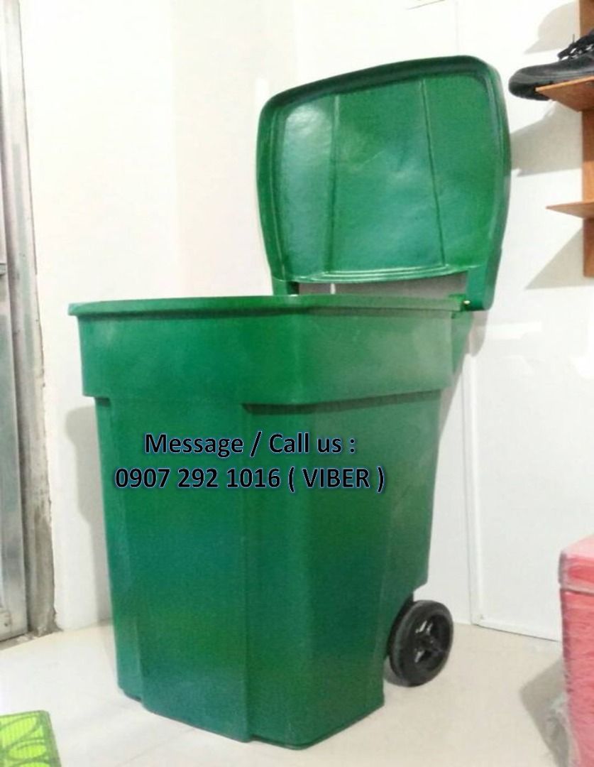 Trash bin rolling bin 150L supplier 632, Furniture & Home Living ...