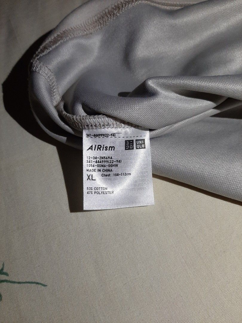 Uniqlo U Airism Oversized Tee Light Gray, Men's Fashion, Tops & Sets, Tshirts & Polo Shirts on ...