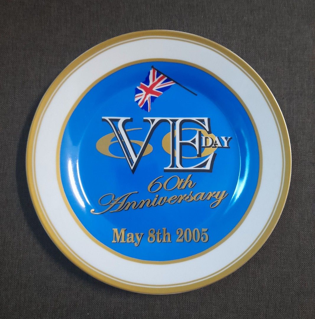 VE Day 60th Anniversary Plate, Hobbies & Toys, Collectibles ...