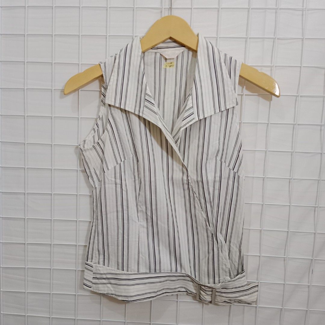Vest Basic Korean Model Salur, Fesyen Wanita, Pakaian Wanita, Atasan di ...