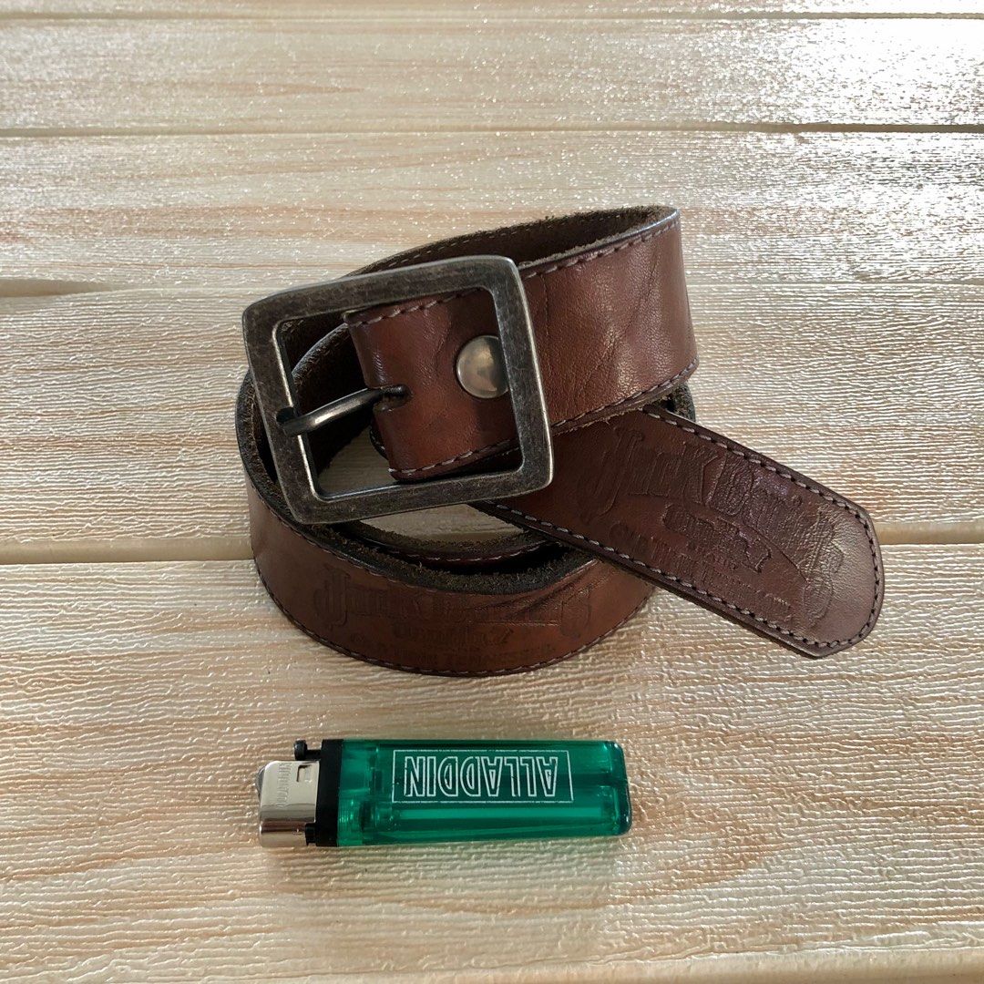 Vintage Jack Daniels Belt Genuine Leather Brown, Men's Fashion, Watches ...