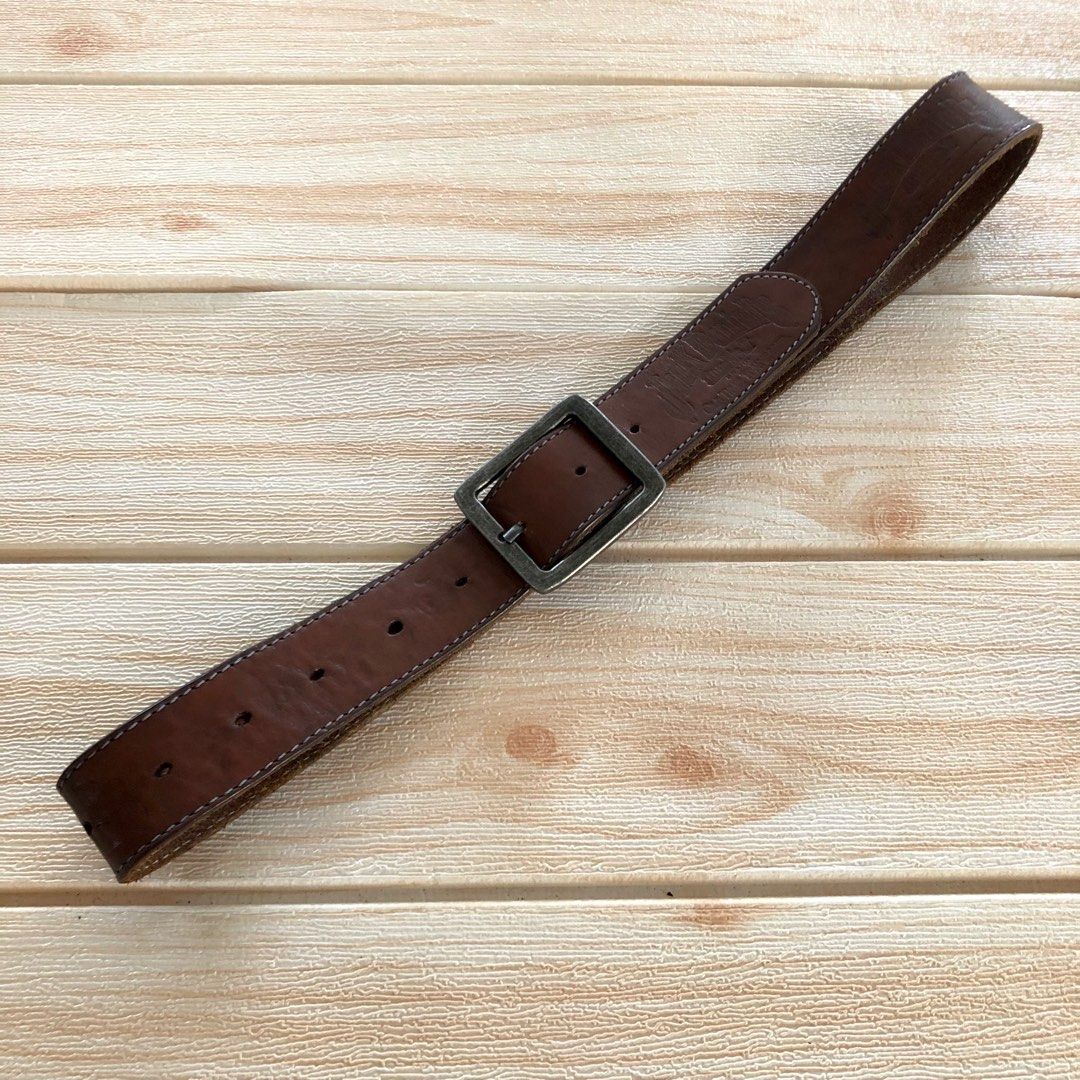 Vintage Jack Daniels Belt Genuine Leather Brown, Men's Fashion, Watches ...
