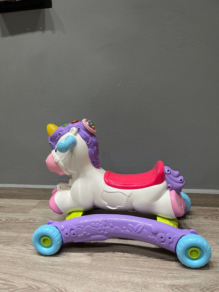 Vtech rock and ride unicorn, Babies & Kids, Infant Playtime on Carousell