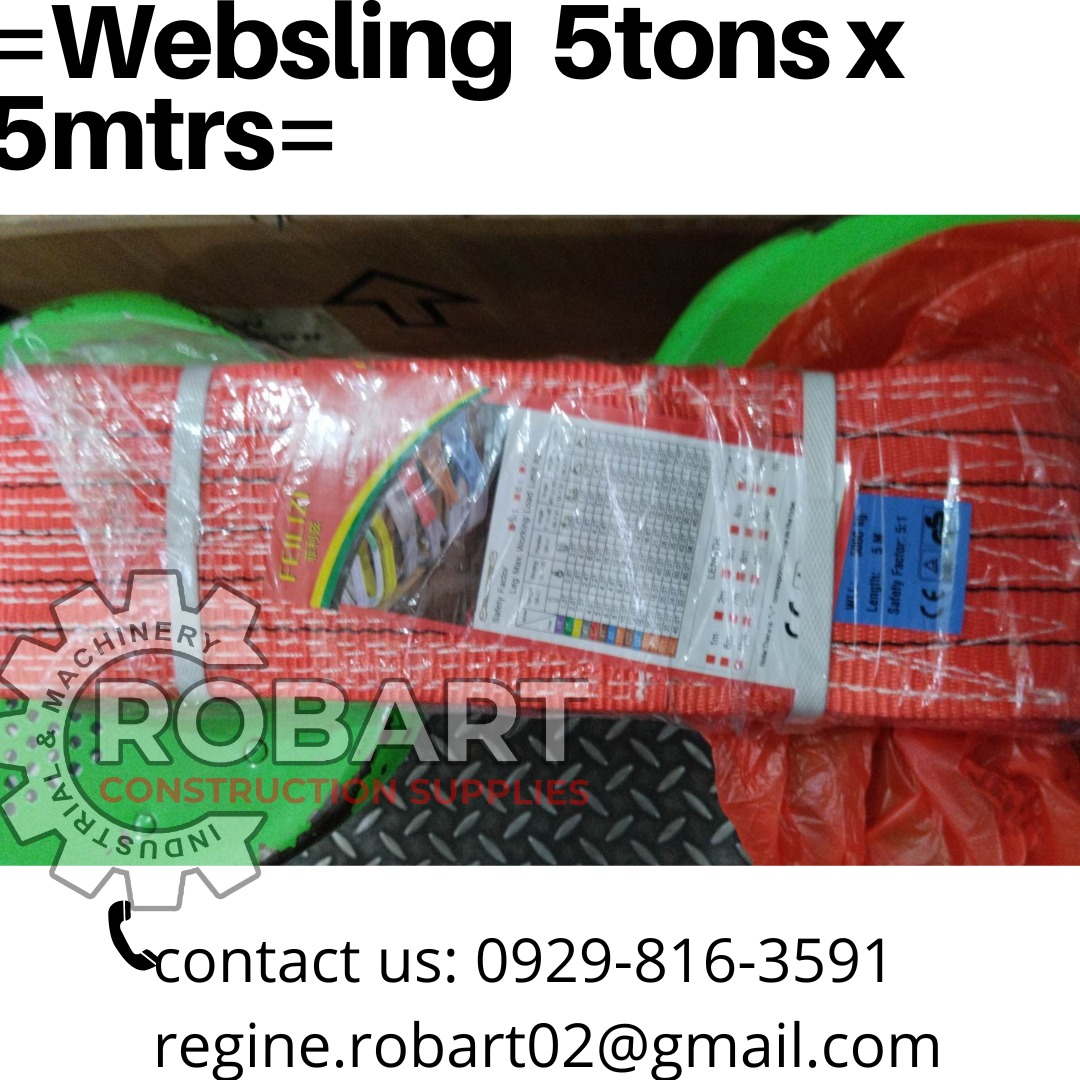 =Websling 5tons x 5mtrs=, Commercial & Industrial, Construction Tools ...