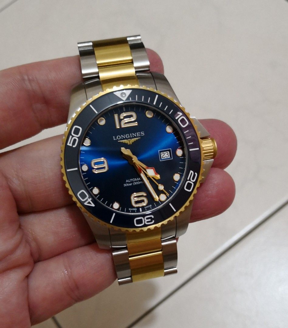 worn only few hours longines hydroconquest, Luxury, Watches on Carousell