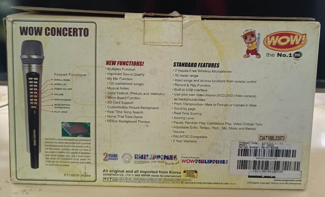 WOW! Magic Sing, TV & Home Appliances, TV & Entertainment ...