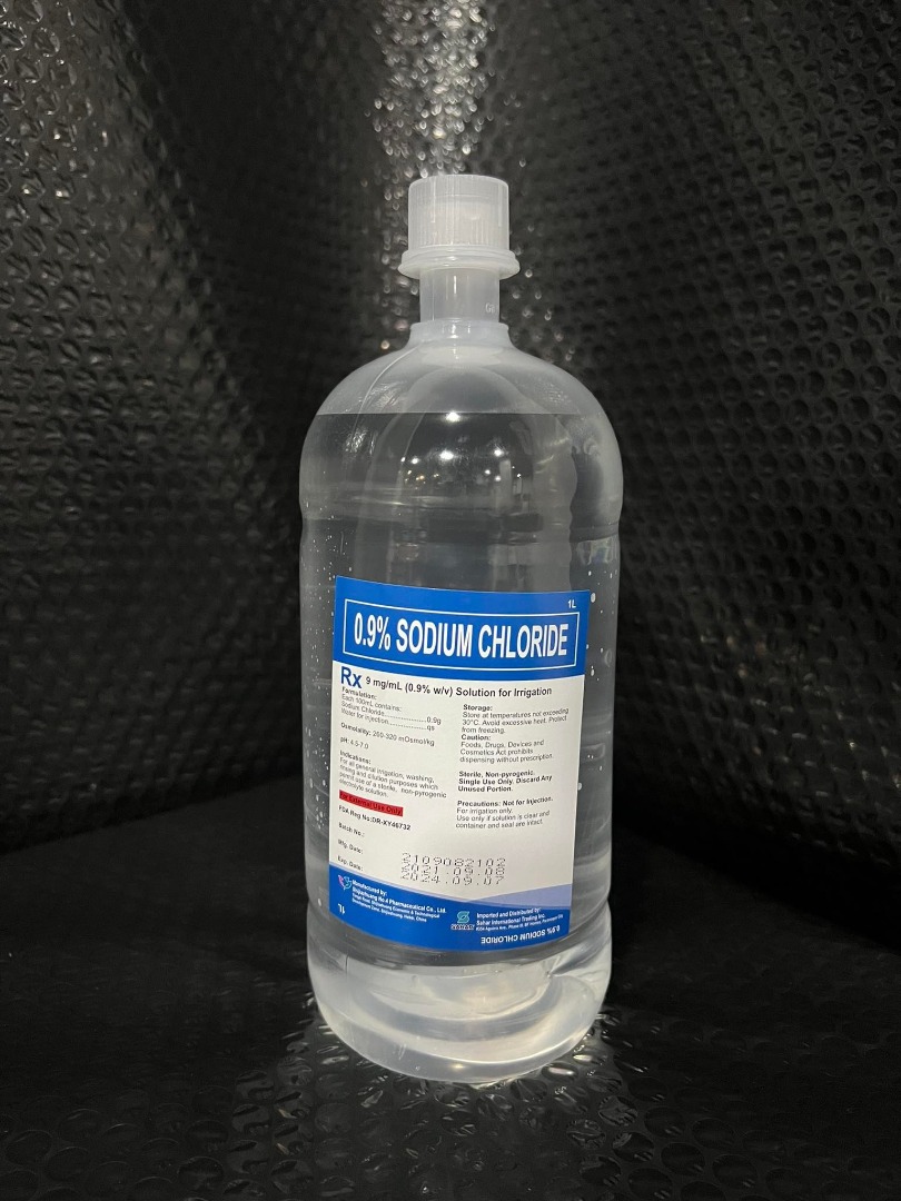 0.9% SODIUM CHLORIDE FOR IRRIGATION/ NSS SOLUTION 1000ML, Health ...