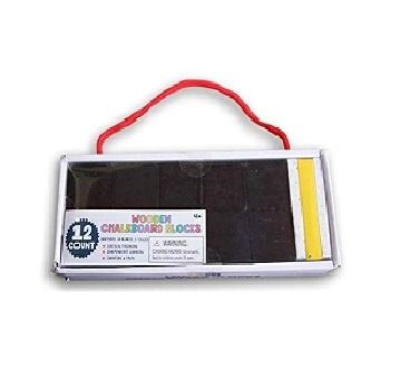 10 BLOCKS Wooden Chalkboard Blocks Counting Math Review Building Blocks ...