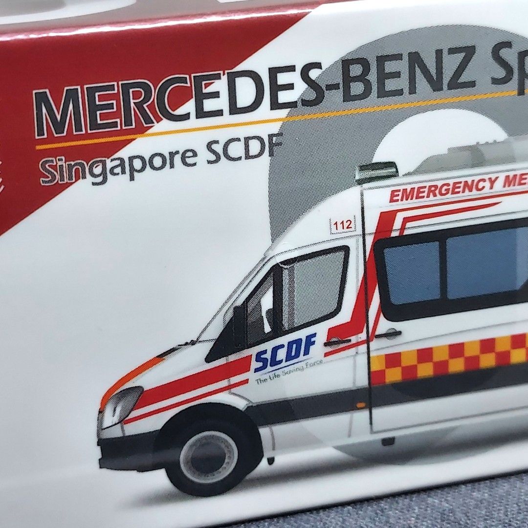 1/64 TINY SG SCDF Ambulance, Hobbies & Toys, Toys & Games on Carousell