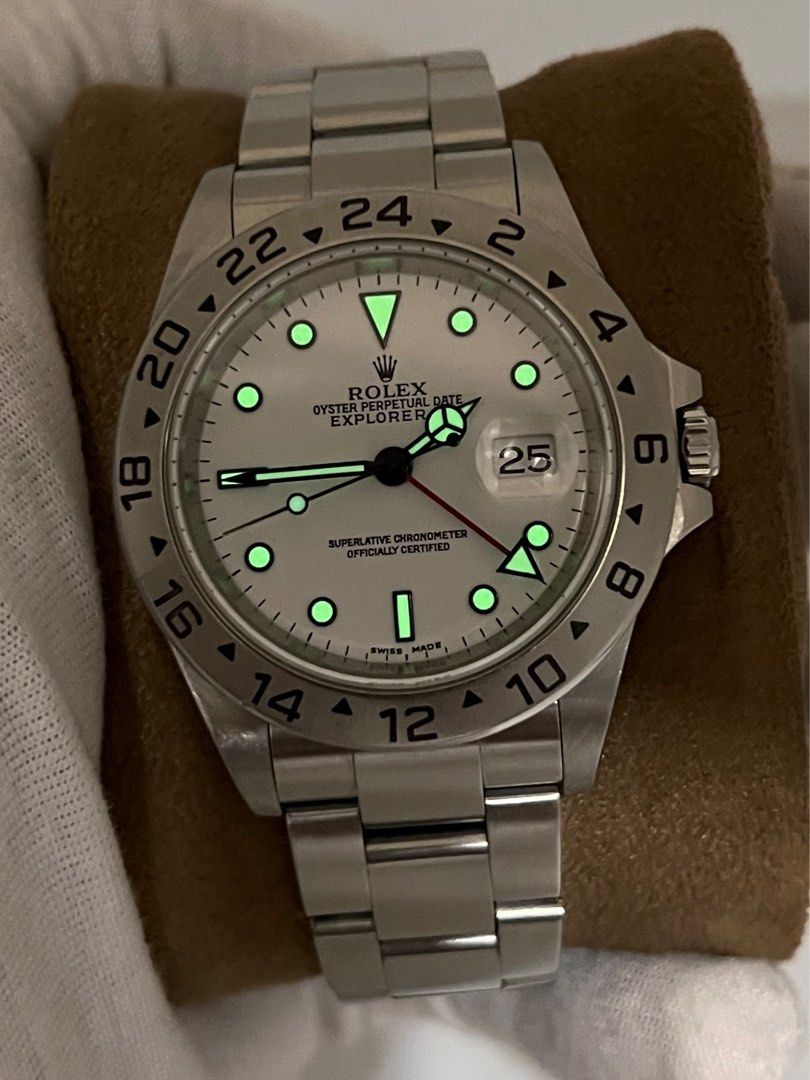 2002 Rolex Explorer II GMT Polar 16570 40mm, Luxury, Watches on Carousell
