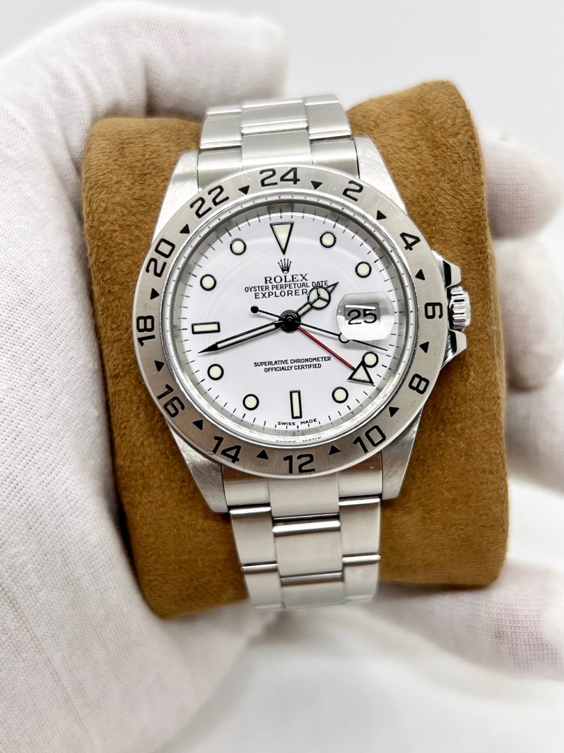 2002 Rolex Explorer II GMT Polar 16570 40mm, Luxury, Watches on Carousell