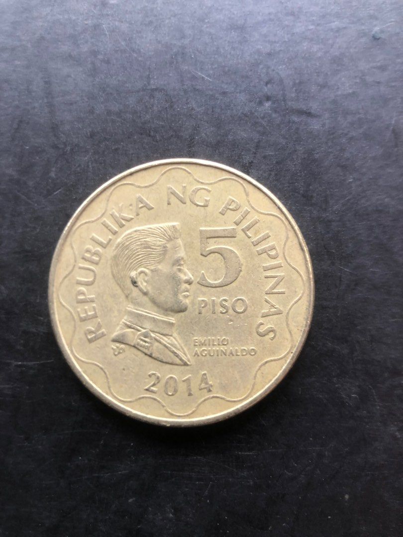 2014 5 peso extra metal error coin, Hobbies & Toys, Memorabilia ...