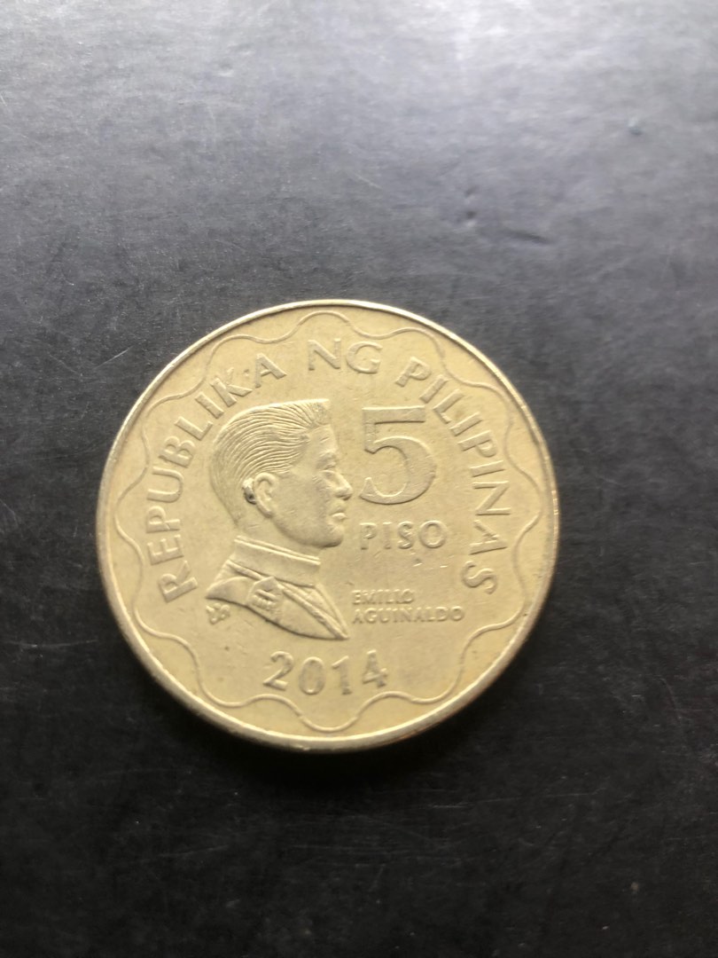 2014 5 peso extra metal error coin, Hobbies & Toys, Memorabilia ...