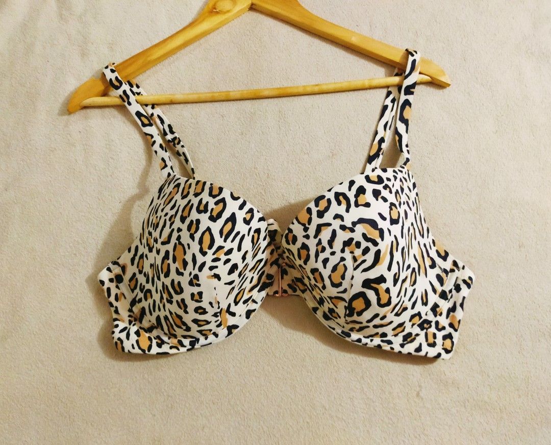 38D SHADE & SHORE LEOPARD BIKINI TOP, Women's Fashion, Swimwear ...