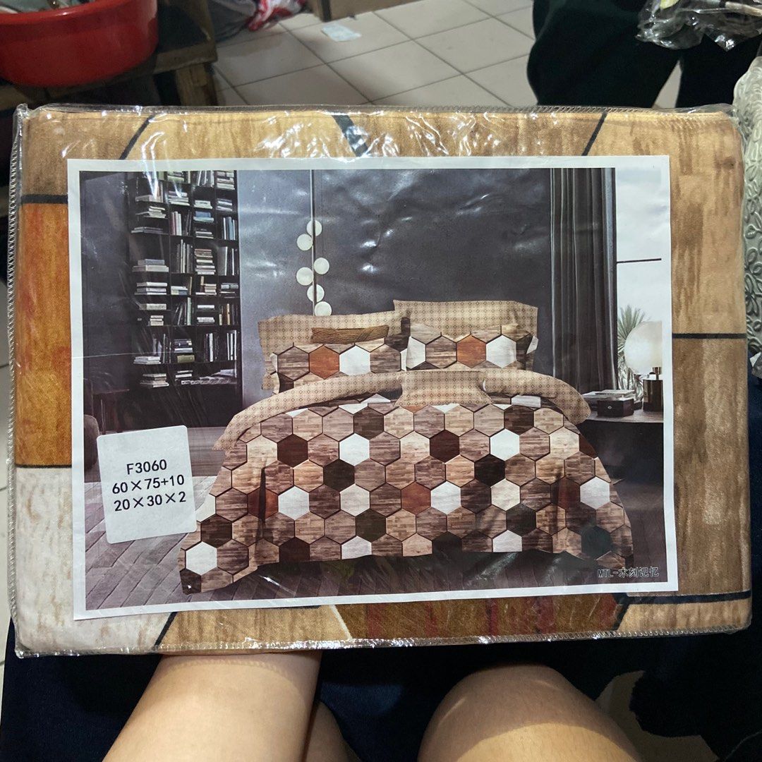 3 IN 1 QUEEN SIZE BEDHSEET SET, Furniture & Home Living, Bedding ...