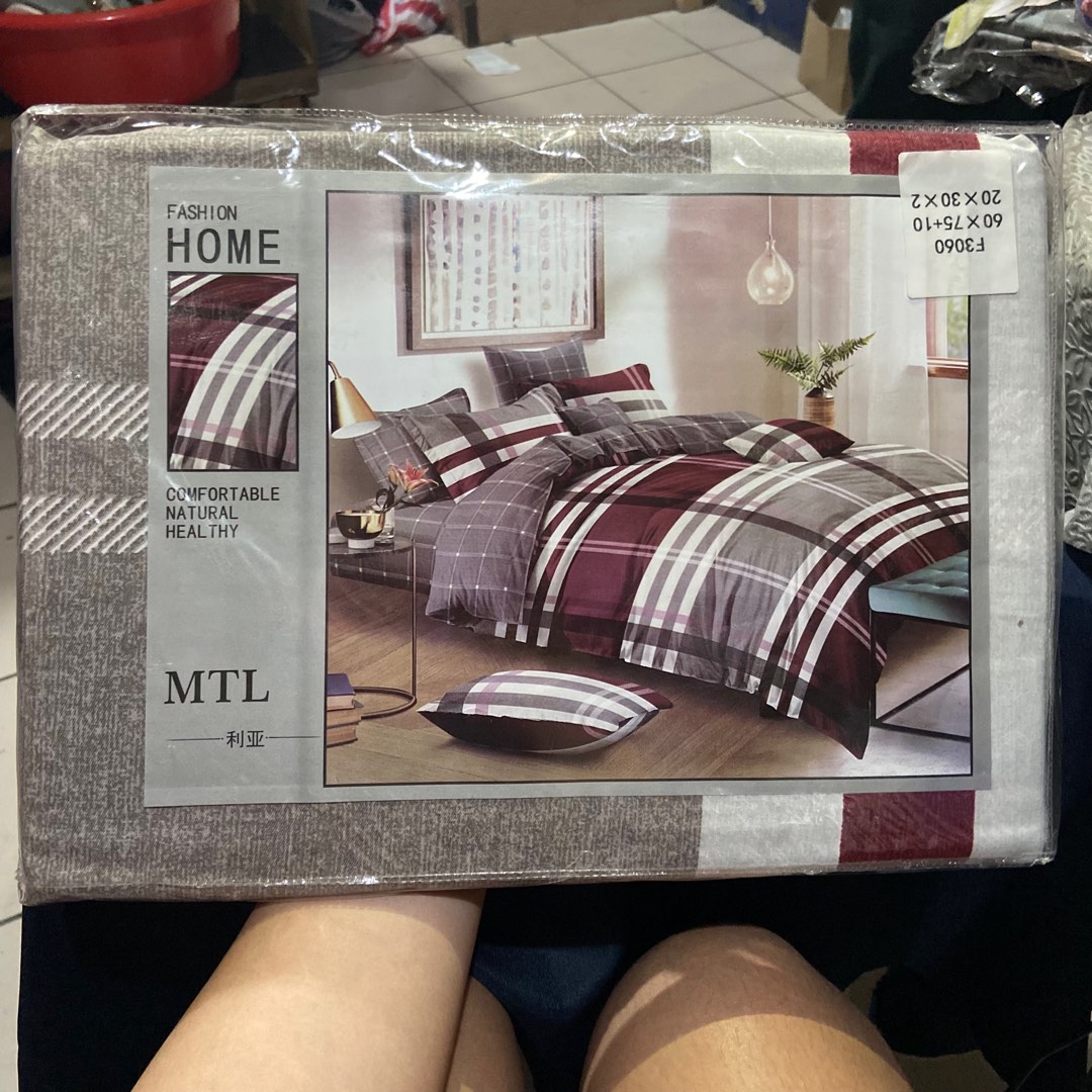 3 IN 1 QUEEN SIZE BEDHSEET SET, Furniture & Home Living, Bedding ...